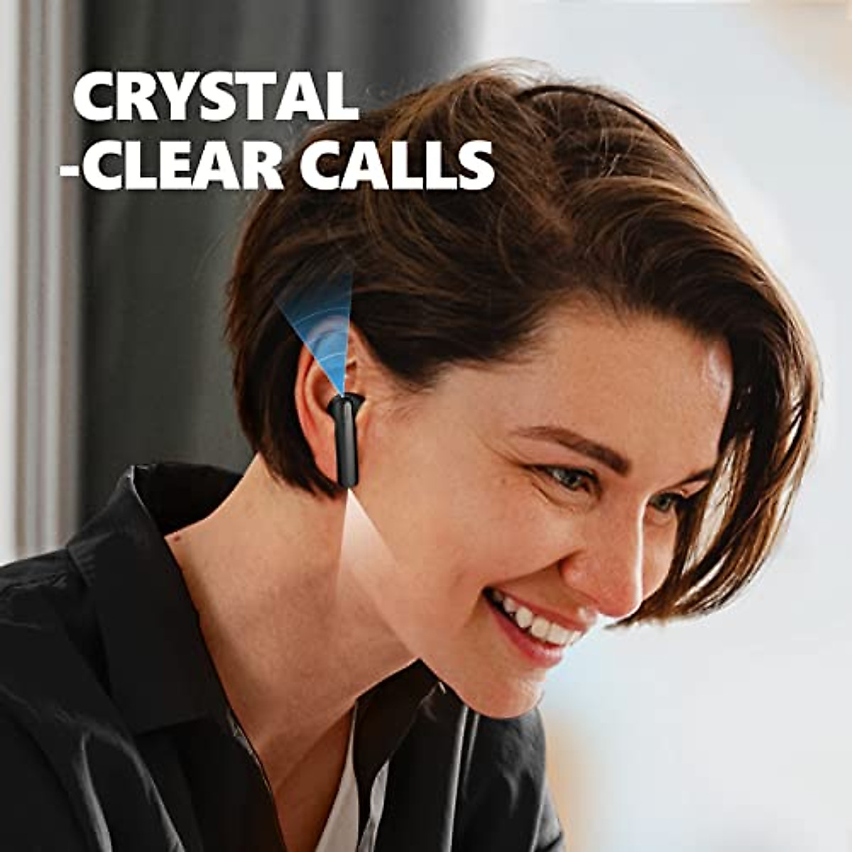 Wireless Earbuds, Bluetooth Headphones 40Hrs Battery Life with LED Power Display Crystal-Clear Calls Built-in Mic IPX7 Waterproof V5.3 Bluetooth Earbuds Stereo Sound Ear Buds for Sports and Working