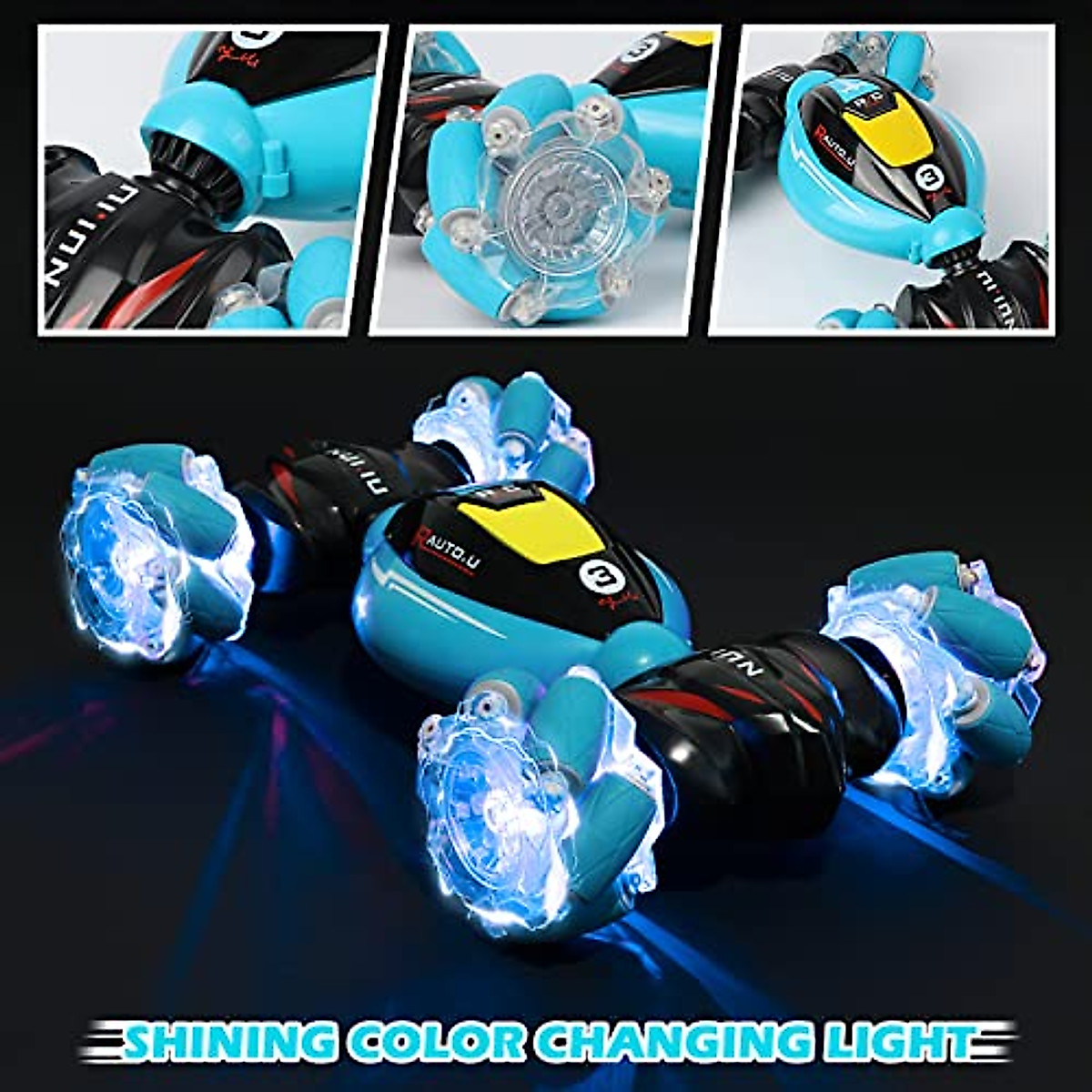 DDAI RC Cars Gesture Sensing Stunt Car - Best Gifts for Boys 6-12 Year Old 360° Rotating 4WD Remote Control Car Transform 2.4Ghz Hand Controlled RC Car Birthday Presents for Kids Age 7 8 9 10 11 yr