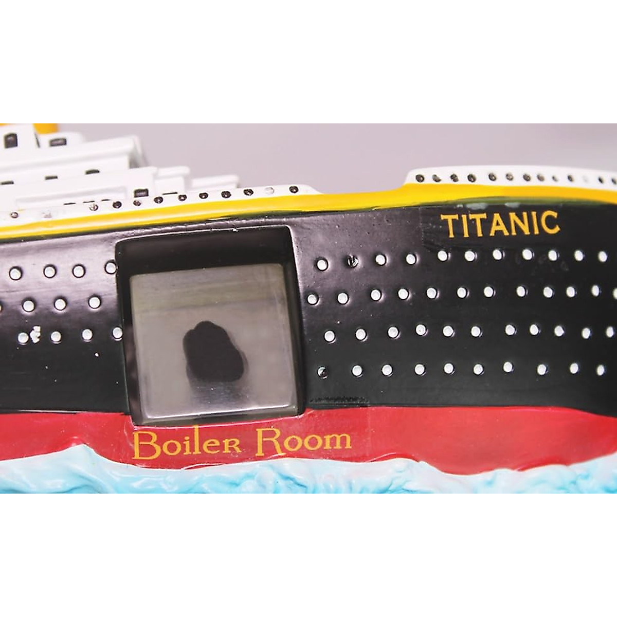 Titanic 3D Ship Model with Authentic Coal from RMS Titanic
