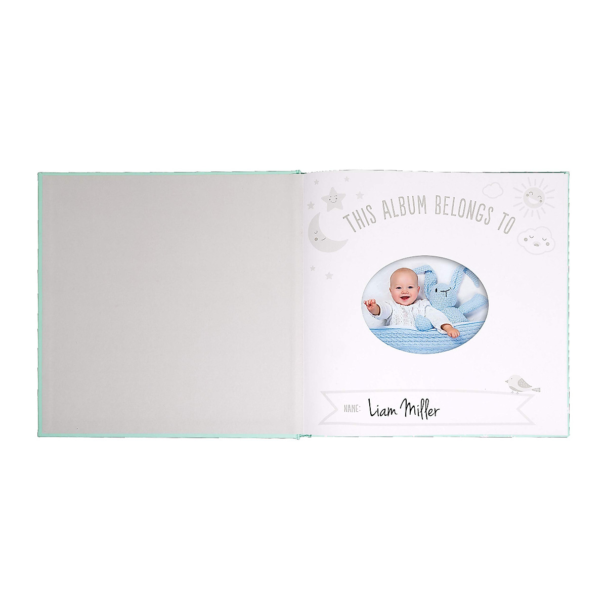 Kate & Milo Little Dreamer Stars Baby's First Year Memory Book, Baby Milestones Photo Album, Whimsical Gender Neutral