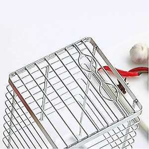 ZH1 The Thickened 304 Stainless Steel Knife Holder is Easy to Clean and Save Space. The Unique Slot Can Protect The Blade and Has a Removable Water Tray.