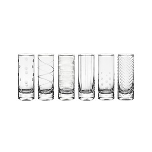 Mikasa Cheers Set of 6 Shot Glasses, 3.5 Ounce