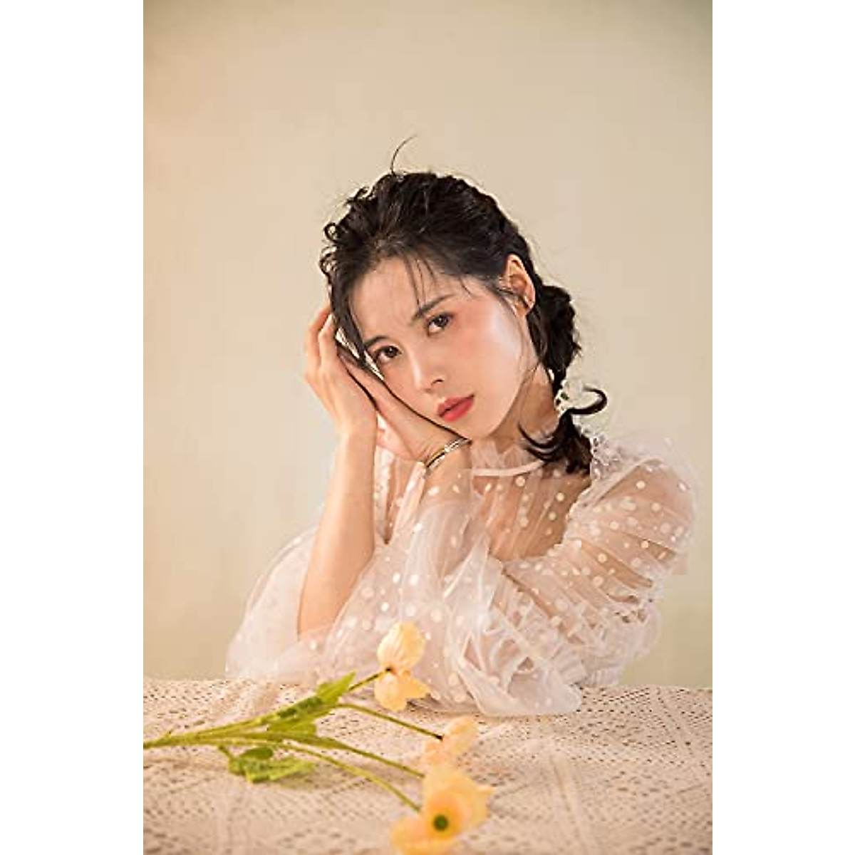 Kate 5x7ft Beige Backdrops Microfiber Tan Portrait Backdrops for Photoshoot Abstract Photo Background