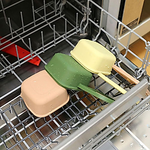 Housetip Silicone Food Containers,10.1oz 300ml 3Pcs, BPA Free Premium Silicone with Steamhole Lid, Dishwasher,Microwave and Freezer Safe,Semi-persistent Use,Food Grade, FDA