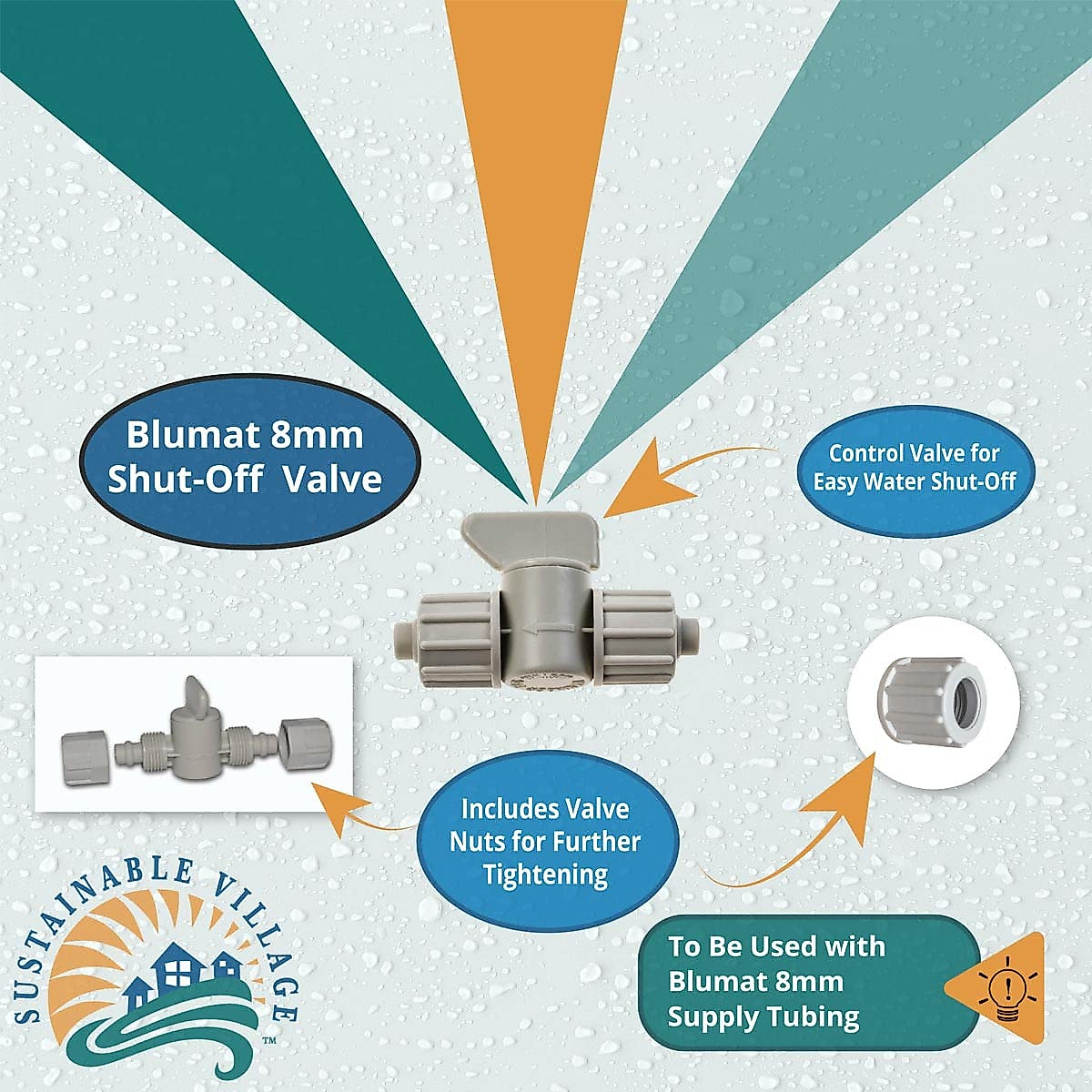 8 mm Quarter Turn Shut-Off Valve (10, 8mm)