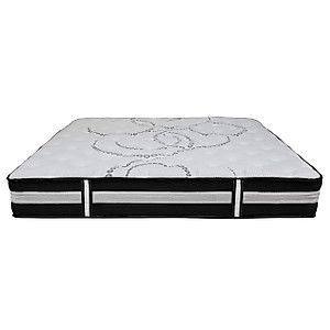 EMMA + OLIVER Astor 12 Inch CertiPUR-US Certified Hybrid Pocket Spring Mattress, King Mattress in a Box