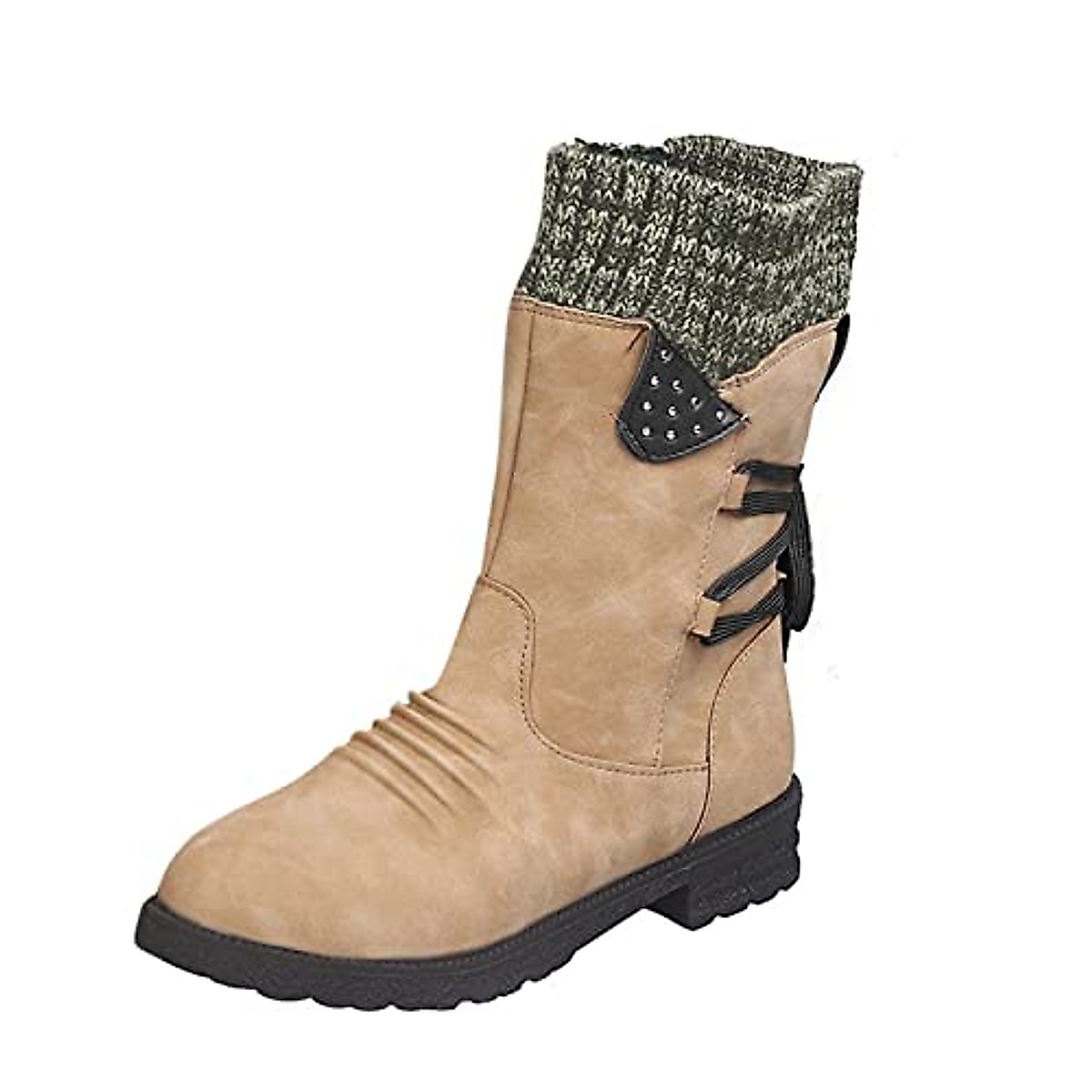 Womens Sandals, Ankle Boots for Women Low Heel Women's Fashion Summer Boots for Bride Boots Summer Booties House Lightweight Boots Rain Shoes for Women Khaki