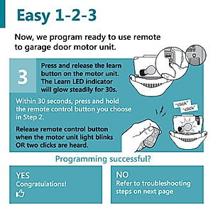 Solidremote 371LM 373LM 971LM 973LM, for LiftMaster Chamberlain Craftsman Keychain Garage Door Opener Remote, Purple, Red/Orange Learn Button