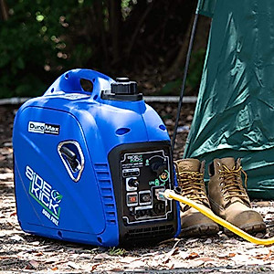 DuroMax XP2200EH Dual Fuel Portable Inverter Generator-2200 Watt Gas or Propane Powered Tailgate, Camping & RV Ready, 50 State Approved, Blue