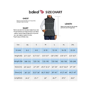 BALEAF Women's Lightweight Vest Softshell Sleeveless Jacket Windproof Stand Collar with Zipper Pockets Running Hiking Golf Gray M