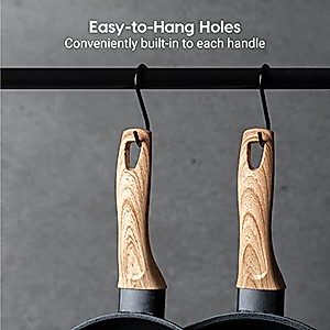 IRIS USA 10 Inch Non-Stick Frying Pan, Skillet with MEGASTONE™ Coating for Healthy Cooking, Everyday Cookware, PFOA Free