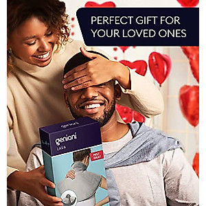 GENIANI Heating Pad for Neck and Shoulders, Large Heated Pad for Neck Pain, Shoulder Heating Wrap with 4 Auto Shut-Off, 6 Heat Settings, Gifts for Women & Man, Gifts, Dad, Pein Relief - 22"x24"