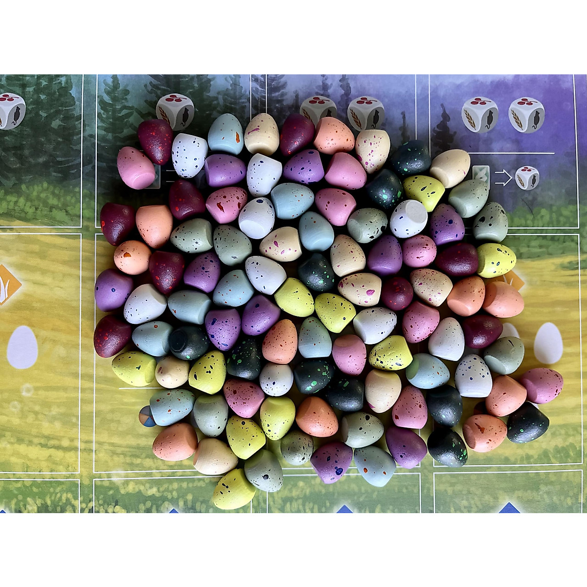 Stonemaier Games: Wingspan Speckled Eggs | Add to Wingspan (Base Game or Asia) | Enhance Your Wingspan Gameplay | 100 Speckled Eggs in 10