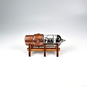 Handmade 32GB USB 3.1 Green Pentode Radio Tube USB Flash Drive with Stand. Steampunk/Industrial Style