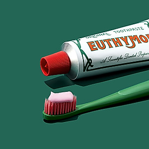 Euthymol] Classic Toothbrush, Large - Full Head, Soft Bristle Triple Curve Manual Toothbrush for Maximum, Efficient Cleaning and Sensitive Gums and Teeth