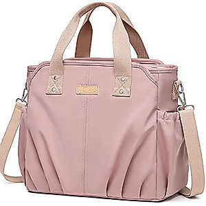 Weitars Lunch Bag For Women Lunch Bag For Work Lunch Box For Women,Insulated Lunch Cooler Purse Lunch Tote,Wide-Open Lunch Box With Shoulder Strap,Multi-Pockets,Lunch Bag For Picnic Beach Hiking