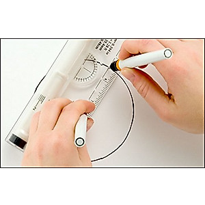 Acurit Rolling Ruler - A Must Have 4-in-1 Tool for Any Artist, Perfect for Illustrations, Drawings, Measurements, Line and Angle Drawing, & More! - Single