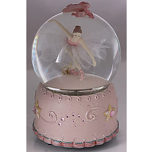 Singeek Swan Lake Music Box Ballerina Color Changing Lights Handpainted Dancing Ballerina Snow Globe Ballet Recital Gifts for Girls, Daughter, Granddaughter