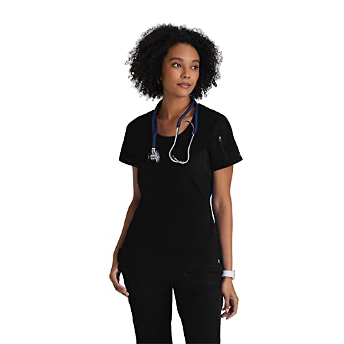 BARCO One BOT142 Women's Uplift Scrub Top Black 2XL