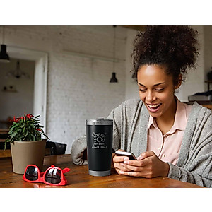 DLOCCOLD Thank You for Being Awesome Tumbler - Valentine's Day Gift, Appreciation for Employees, Coworkers, Teachers, Friends - Administrative Day Gift - White