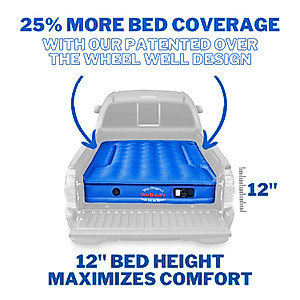 AirBedz (PPI 101) Original Truck Bed Air Mattress for Full Sized 8' Long Bed Trucks, Royal Blue