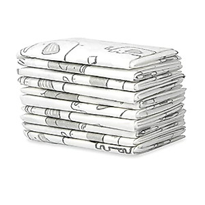 Dr. Talbot's Disposable Changing Pads, Absorbent Travel Diaper, Gray Elephant Print