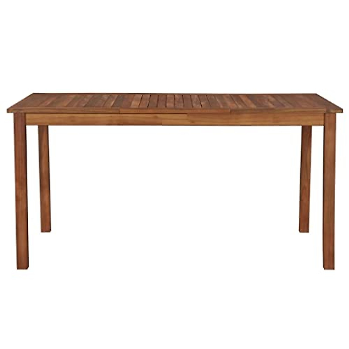 vidaXL Solid Wooden Patio Dining Table 59.1" Garden Kitchen Furniture