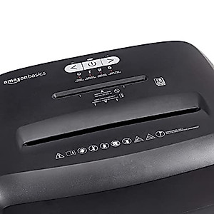Amazon Basics 18 Sheet Cross Cut Paper, CD, and Credit Card Shredder, Black