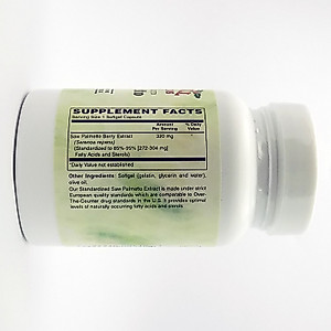 Holly Hill Health Foods, European Standardized Saw Palmetto 320 MG, 60 Softgels