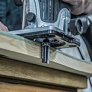 Trend T1 Trim Router with Extended Trim Base, 1/4 Inch Collet, 5.5A, 120V, Compact Trimming Power Tool, U*T1ETS