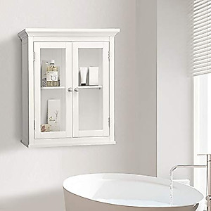 Elegant Home Fashions Madison Detachable Bathroom Cabinet, One Size, White & Neal Bathroom Cabinet, One Size, White