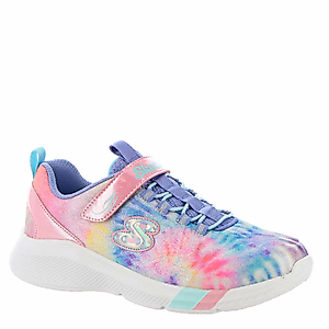 Skechers girls Dreamy-lites Sunny Groove Sneaker, Lavender/Multi, 2 Little Kid US