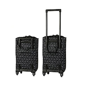 Upgrade Shopping Bag with Wheels Portable Trolley Bags Grocery Cart Utility Cart Rotating Wheels Cart Folding Shopping Cart- Larger Size & Waterproof & Strong