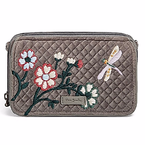 Vera Bradley Iconic RFID All in One Crossbody in Wolf Gray Velvet