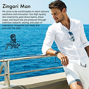 Zingari Man - The Socialite Recovery Splash - Mens Skin Care Aftershave Products - Moisturizer and Body Lotion Wash - Hydration Primer With Cologne and Oil Blend - Sensitive Shaving Treatment