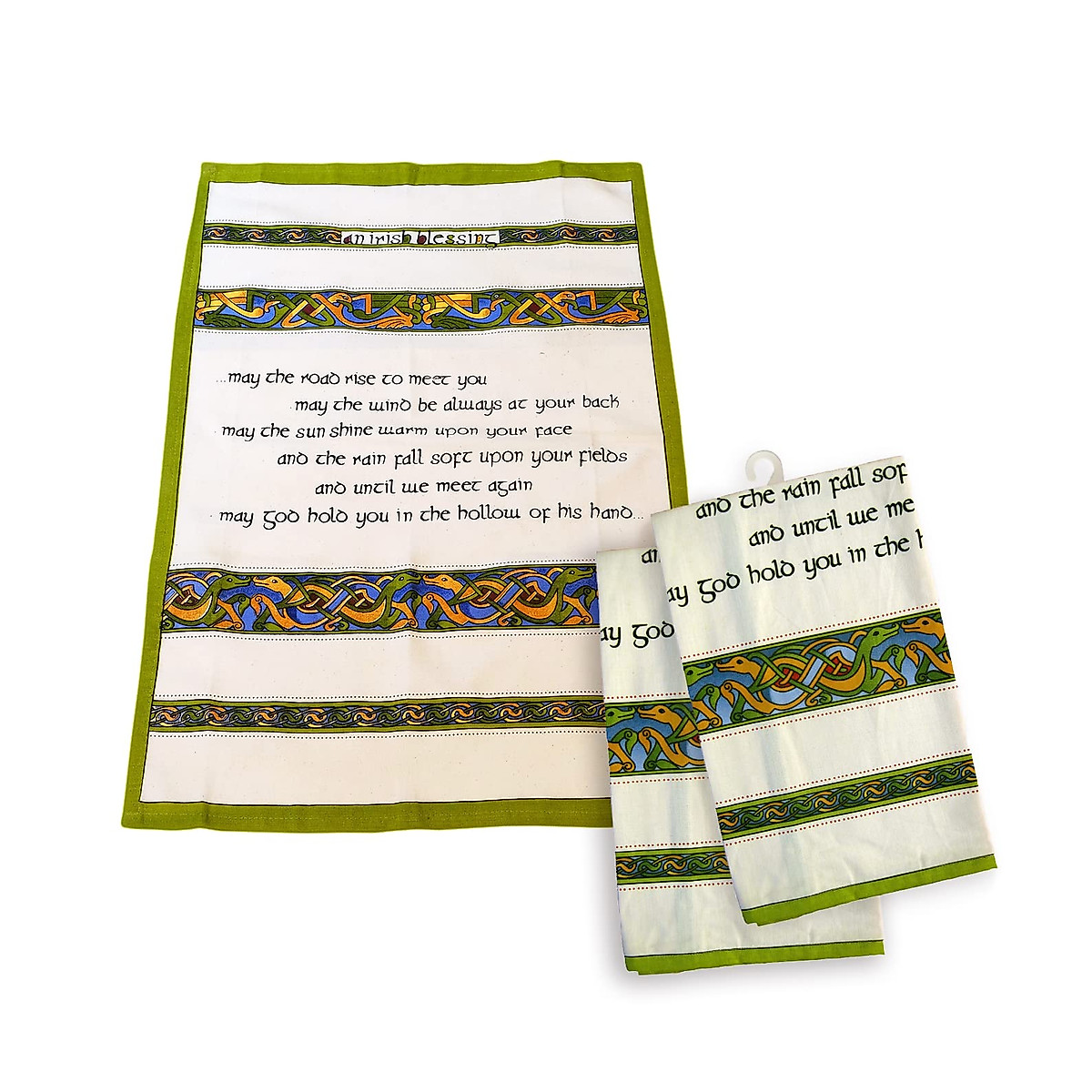 Royal Tara Set of 2 Tea Towel Irish Blessing-Irish Weave