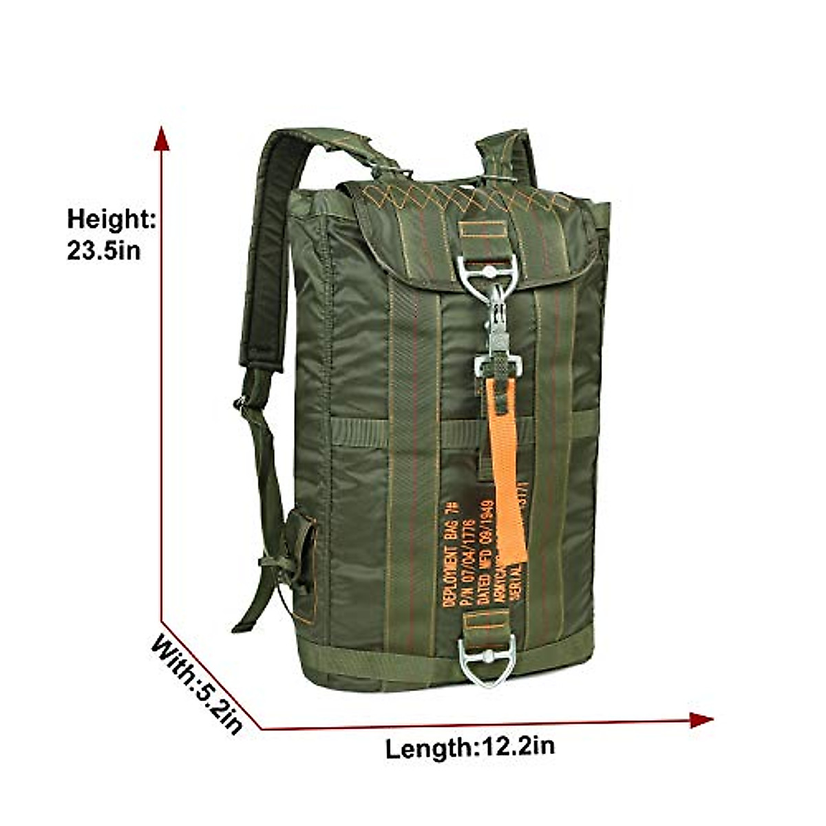 AIR FORCE Parachute Buckles Hook Rucksacks Nylon Tactical Deployment Backpack