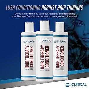Clinical Effects Hair Therapy Conditioner - Hair Growth Conditioner for Men and Women - Deep Conditioner with Biotin, Saw Palmetto and Panthenol - Made in the USA - 8 Fl oz