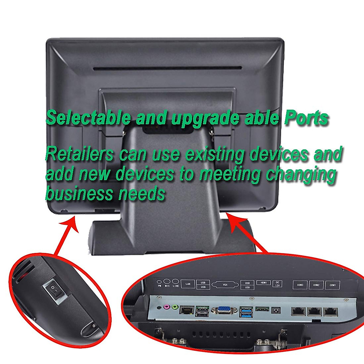 Agt960J1900.All in one Computer 15” Touch POS Terminal,PBM agt960JC,J1900 4G+64G