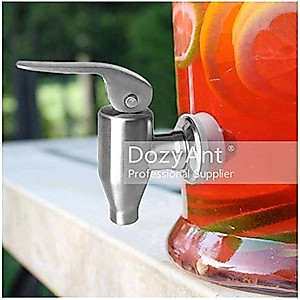 DOZYANT Beverage Dispenser Push Style Spigot,Stainless Steel Polished Finished, Water Dispenser Replacement Faucet, fits Berkey and Gravity Filter systems