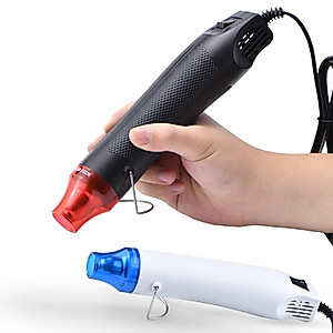 Beeiee Heat Gun for crafts,Mini Handheld Hot Air Gun,300W Portable Heat Gun for DIY Craft Embossing, Shrink Wrapping PVC, Drying Paint, Clay, Rubber Stamp