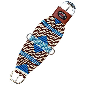 CHALLENGER Horse 22" Horse Western 21 Strand Double Weave Two-Tone Mohair Roper Cinch 97RT15-22