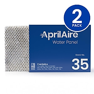 Aprilaire 35 Water Panel Humidifier Filter Replacement for Aprilaire Whole House Humidifier Models 350, 360, 560, 560A, 568, 600, 600A, 600M, 700, 700A, 700M, 760, 760A, 768 (Pack of 2)