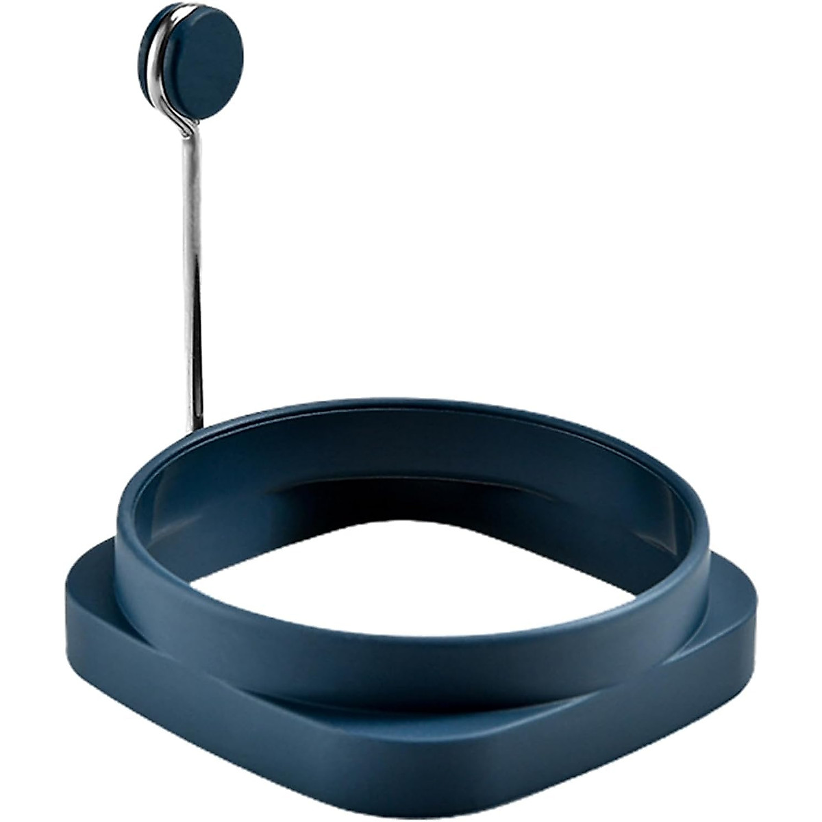 Blue Fried Egg High Temperature Resistance Flexible Food Grade Double-sided Square Round Egg Fryer Mould for Home Fried Egg Ring Egg Poachers Specialty Cookware Cookware