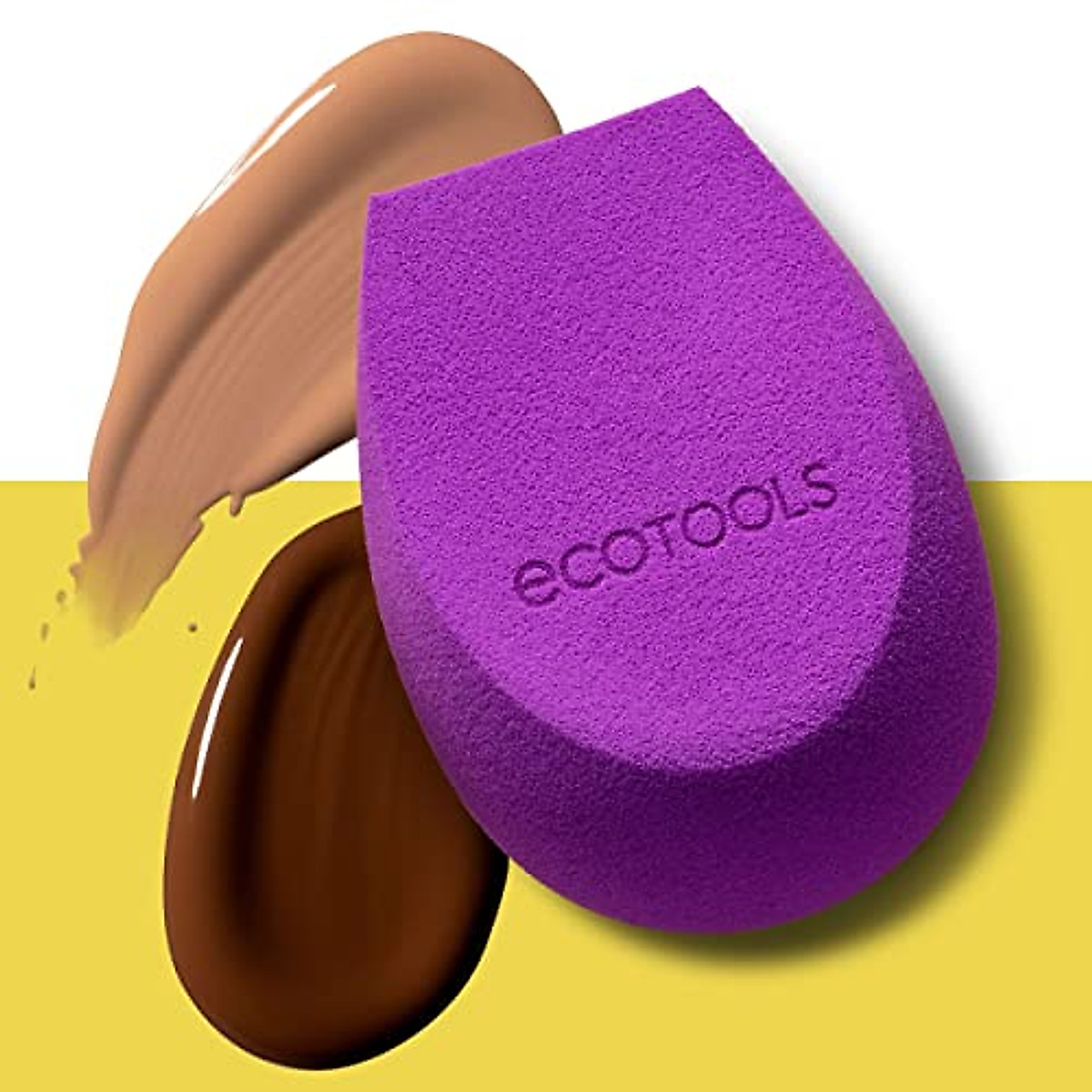 EcoTools Bioblender Makeup Sponge Trio, Large, Medium, & Small Beauty Sponges, Natural Makeup Blender Beauty Sponges for Liquid and Cream Foundation, Cruelty Free and Vegan, 3 Count