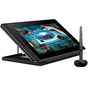 HUION KAMVAS Pro 12 Graphics Drawing Tablet with Screen Full Laminated Tilt 8192 Pen Pressure Battery-Free Stylus Adjustable Stand Compatible with Windows/Mac/Linux, 11.6 Inch Pen Display
