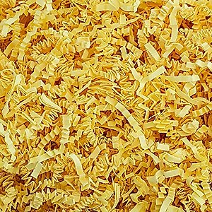 MagicWater Supply Crinkle Cut Paper Shred Filler (1/2 LB) for Gift Wrapping & Basket Filling - Canary