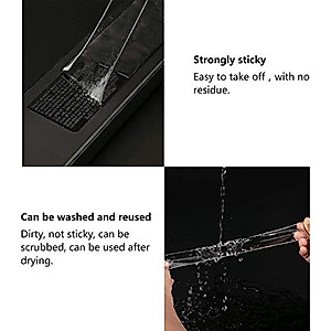 Double Sided Adhesive Nano Tape,Transparent Strong Washable Adhesive Traceless Gel Tape,Removable and Reusable Sticky Anti Slip Tape for Home,Wall,Room,Office Decor (9.84 FT)