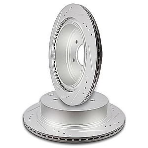 ALEGE Rear 2Pcs Brake Rotors Fit for Nissan for Quest Mini Passenger Van 2004-2009 2011-2017 for Nissan for Pathfinder Sport Utility 2013-2017