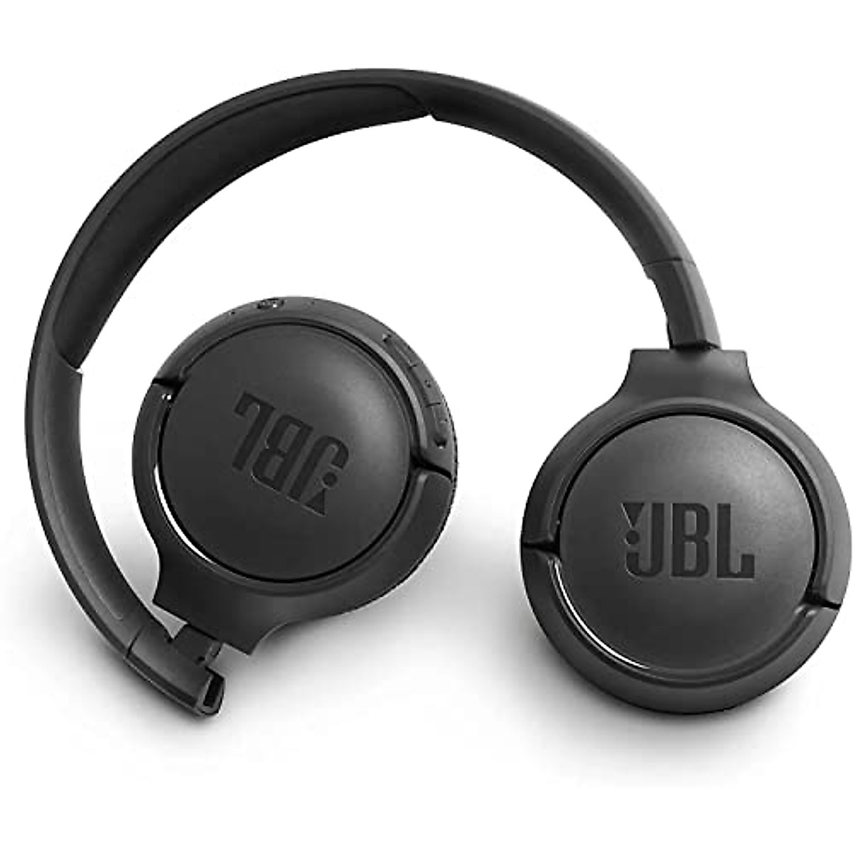 JBL Tune 500BT - On-Ear Wireless Bluetooth Headphones, Includes Bonus Extended 5ft Charging Cable and Velvet Storage Pouch - Black